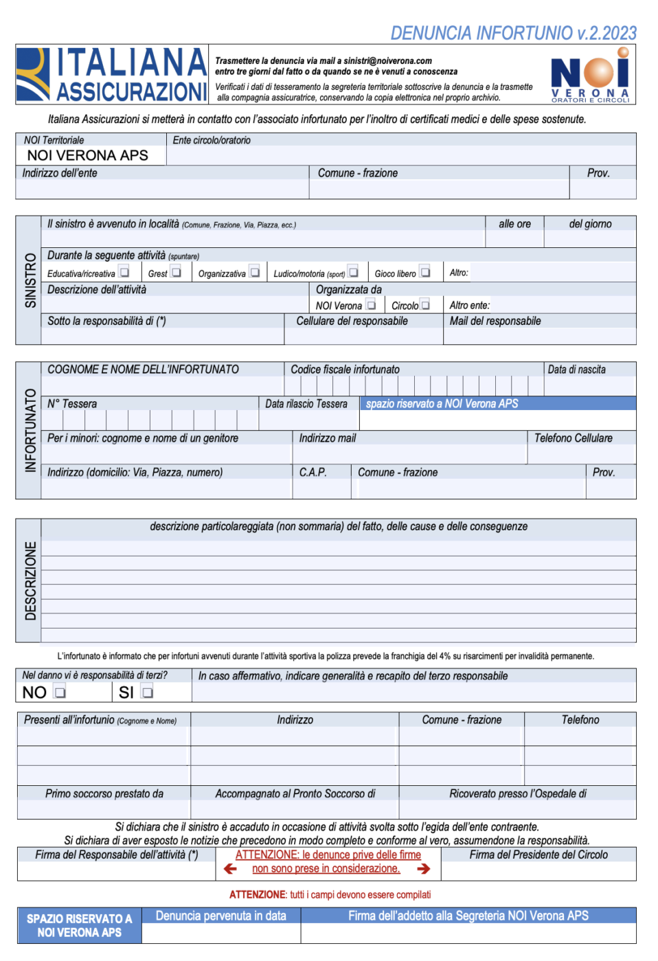 Italiana Assicurazioni: condizioni, denuncia sinistro